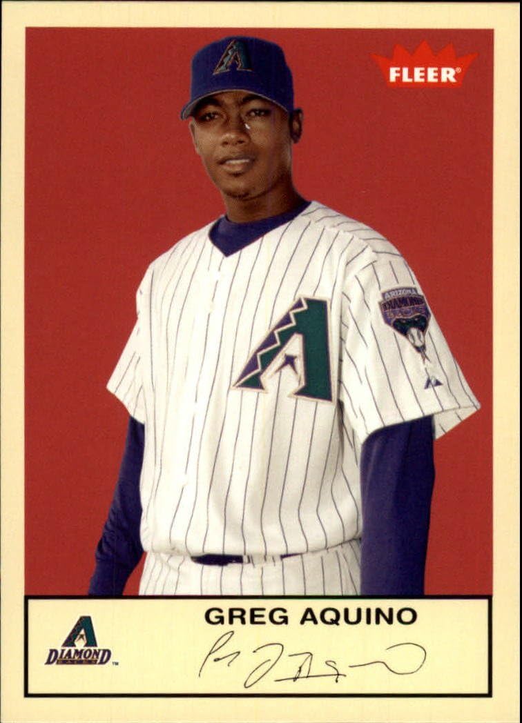 Amazon.com: 2005 Fleer Tradition Baseball Card #254 Greg Aquino : Collectibles & Fine Art