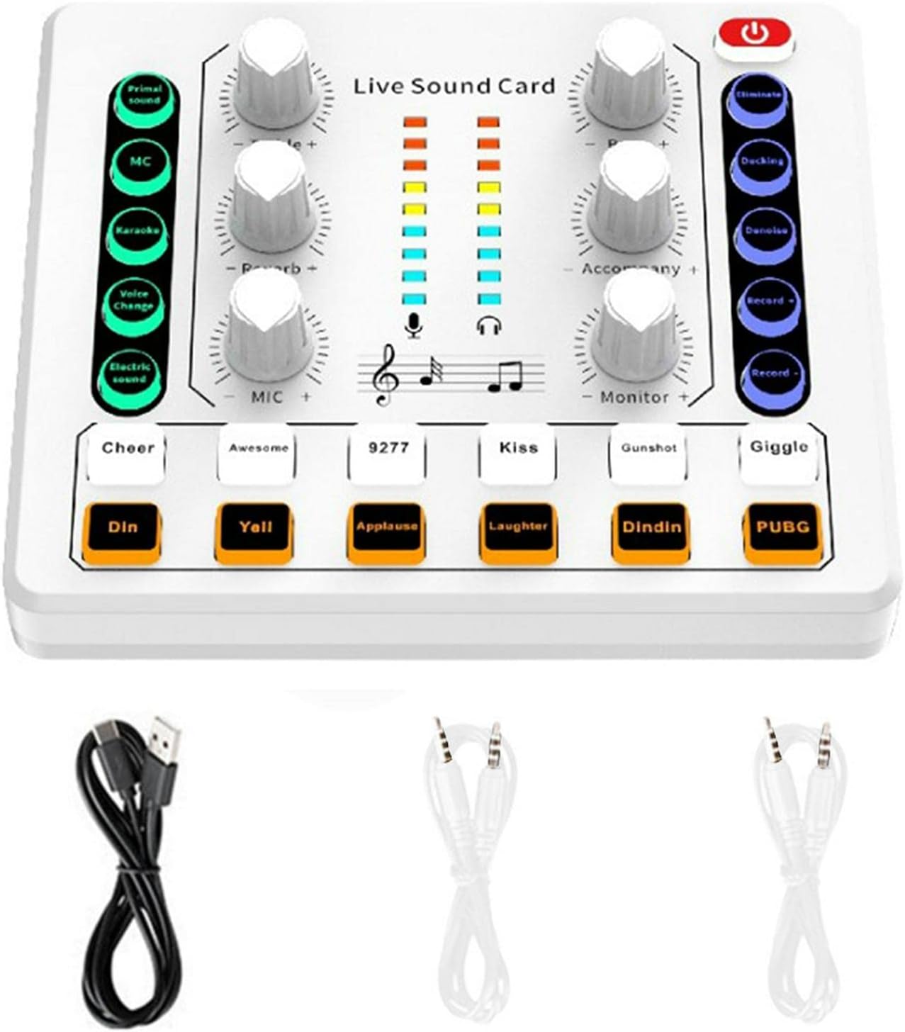 Live Sound Card,M8 Voice Change Audio Mixer,Bluetooth Mix Audio Live ...