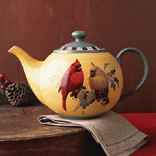 Amazon.com | Lenox Winter Greetings Everyday Tea Pot: Teapots: Teapots