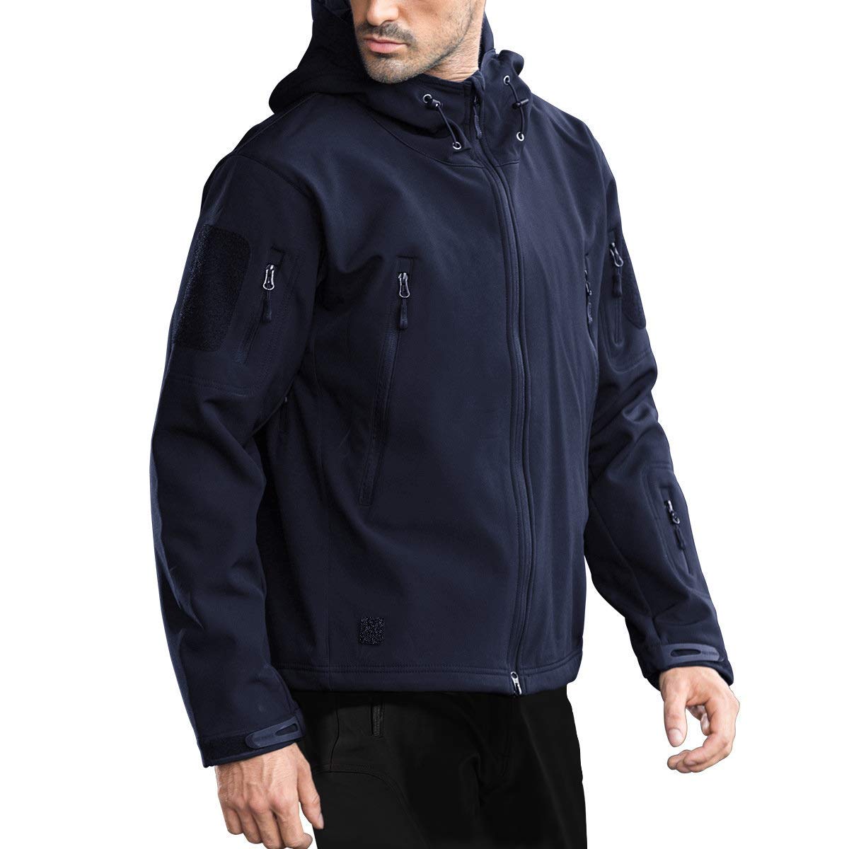 Snapklik.com : FREE SOLDIER Mens Outdoor Waterproof Soft Shell Hooded ...