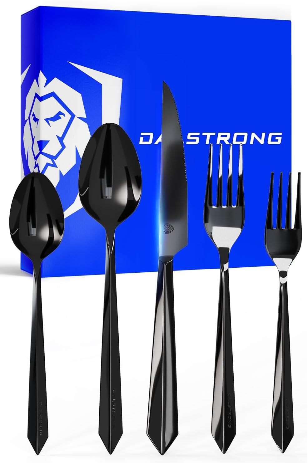 Amazon.com | Dalstrong Flatware Cutlery Set - 20 Piece - Black High ...