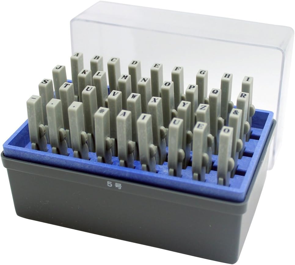Amazon.com: Shachihata 5M Stamp, Interlocking Type, Alphabet Set, Myoya ...