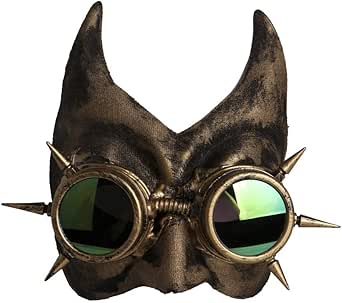Amazon.com: Western F.a.s.h.i.o.n Steampunk Devil Mask with Spike ...