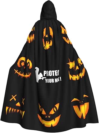 Amazon.com: ByoBLu Funny Squirrel Protect Your Nuts Hooded Cloak Adult ...