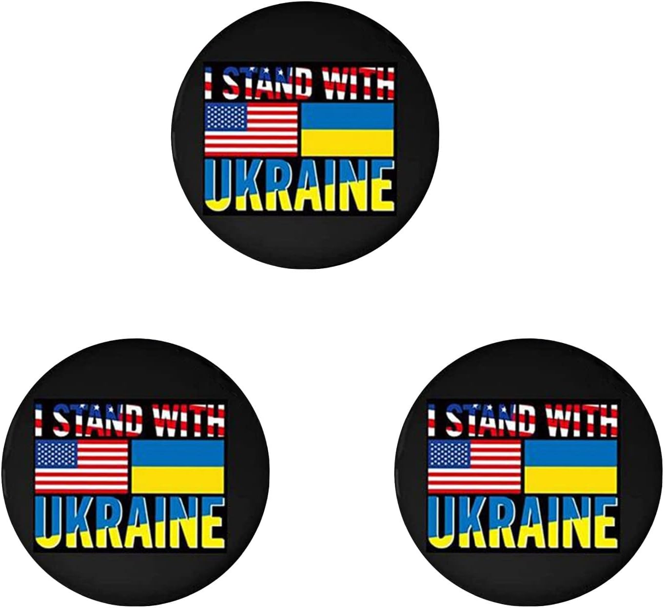 Amazon.com: Ukraine Flag Pin,I Stand with Ukraine Flag Pin Brooches ...