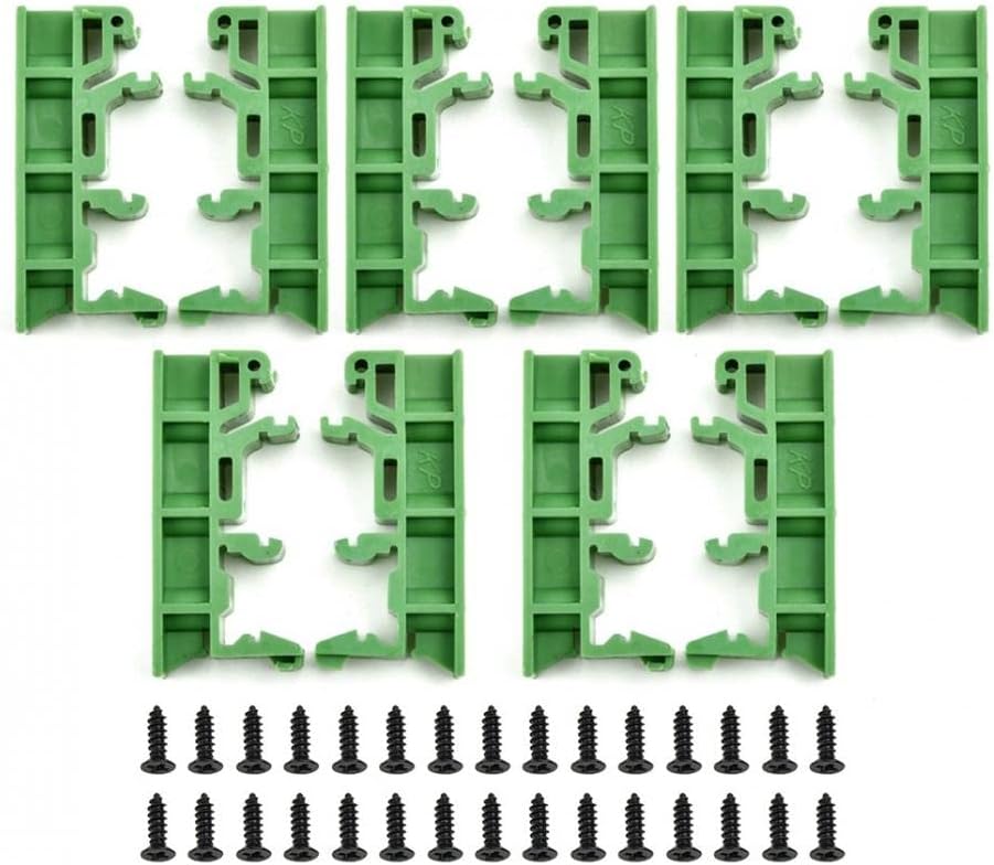 AIDNTBEO PCB Mounting Brackets,5 Set DRG-01 PCB DIN 35 Rail Adapter ...