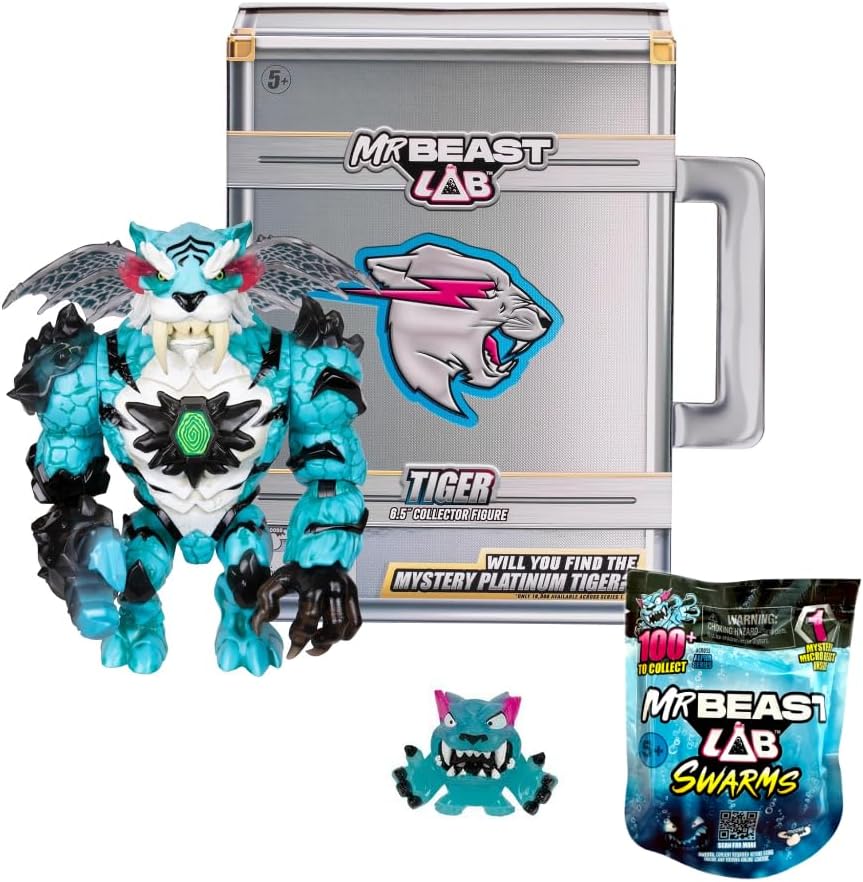 Amazon.com: INCREDITOYZ Mr. Beast Lab 6.5 Inch Collector Tiger ...