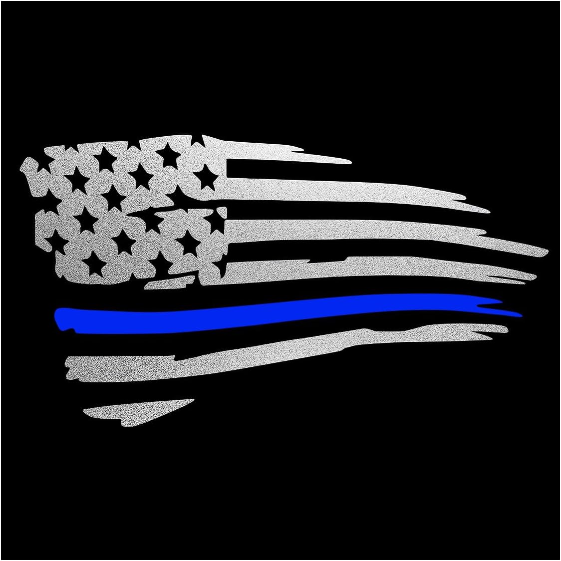 Amazon.com: American Flag Sticker Decal, Waterproof Vinyl Police Badge ...