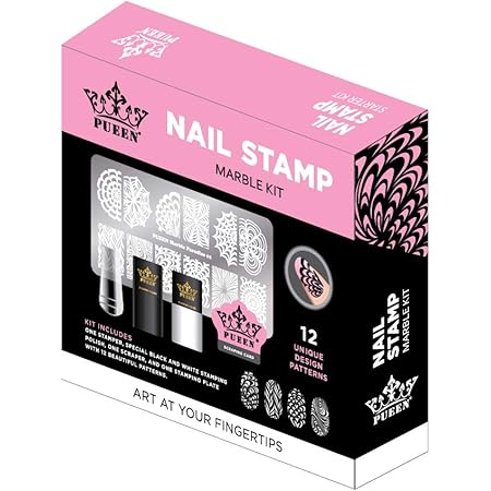 Amazon.com : PUEEN Nail Art Stamping LOVE BOX II 02-4 Lover Collection ...