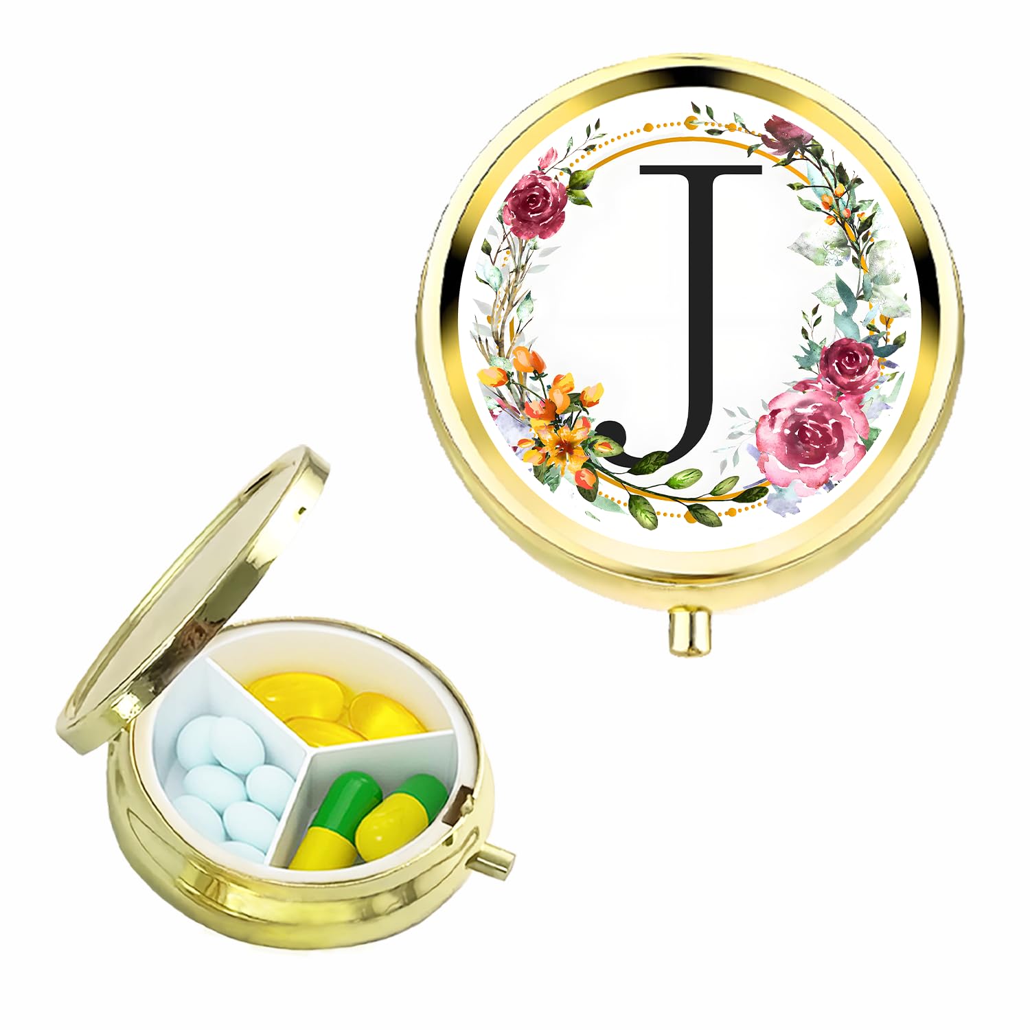 Amazon.com: Small Pill Case, Small Travel Pill Box for Purse or Pocket ...