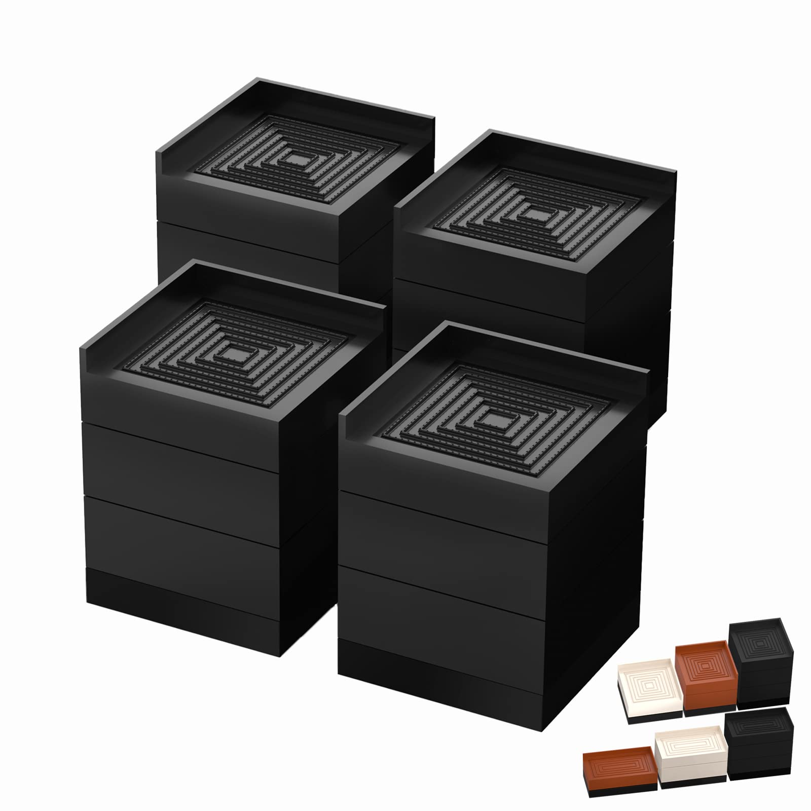 Square Table Leg Risers Link | Medium Black Square Table Leg | Craster