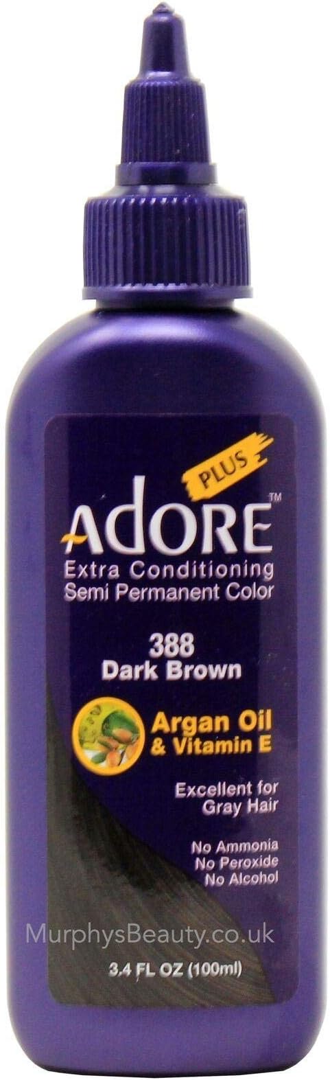 Amazon.com: Adore Plus Extra Conditioning Semi Permanent Color 388 Dark ...