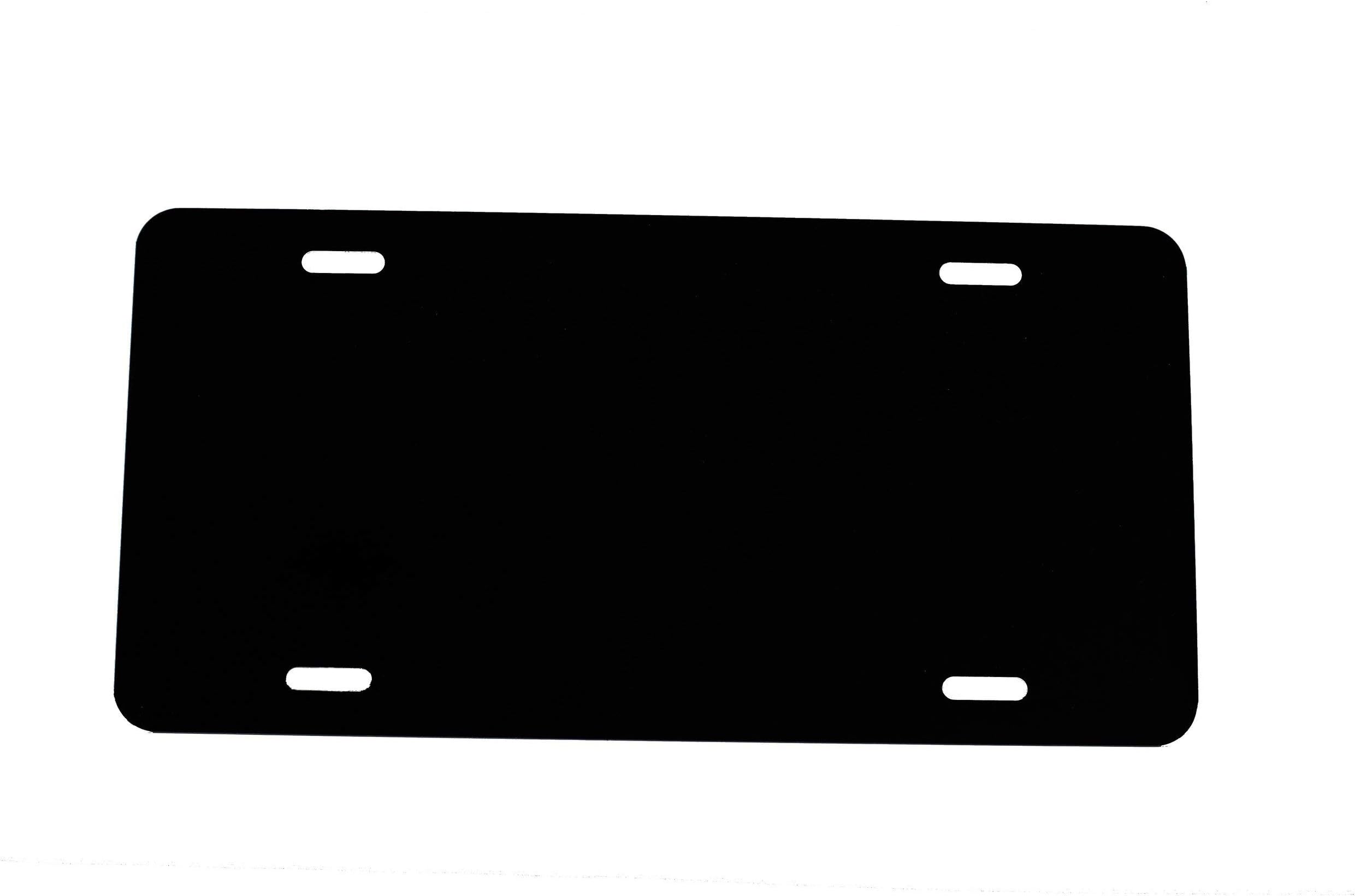 Amazon.com: Black - Plastic License Plate Vinyl Blank - .020 - Laser ...