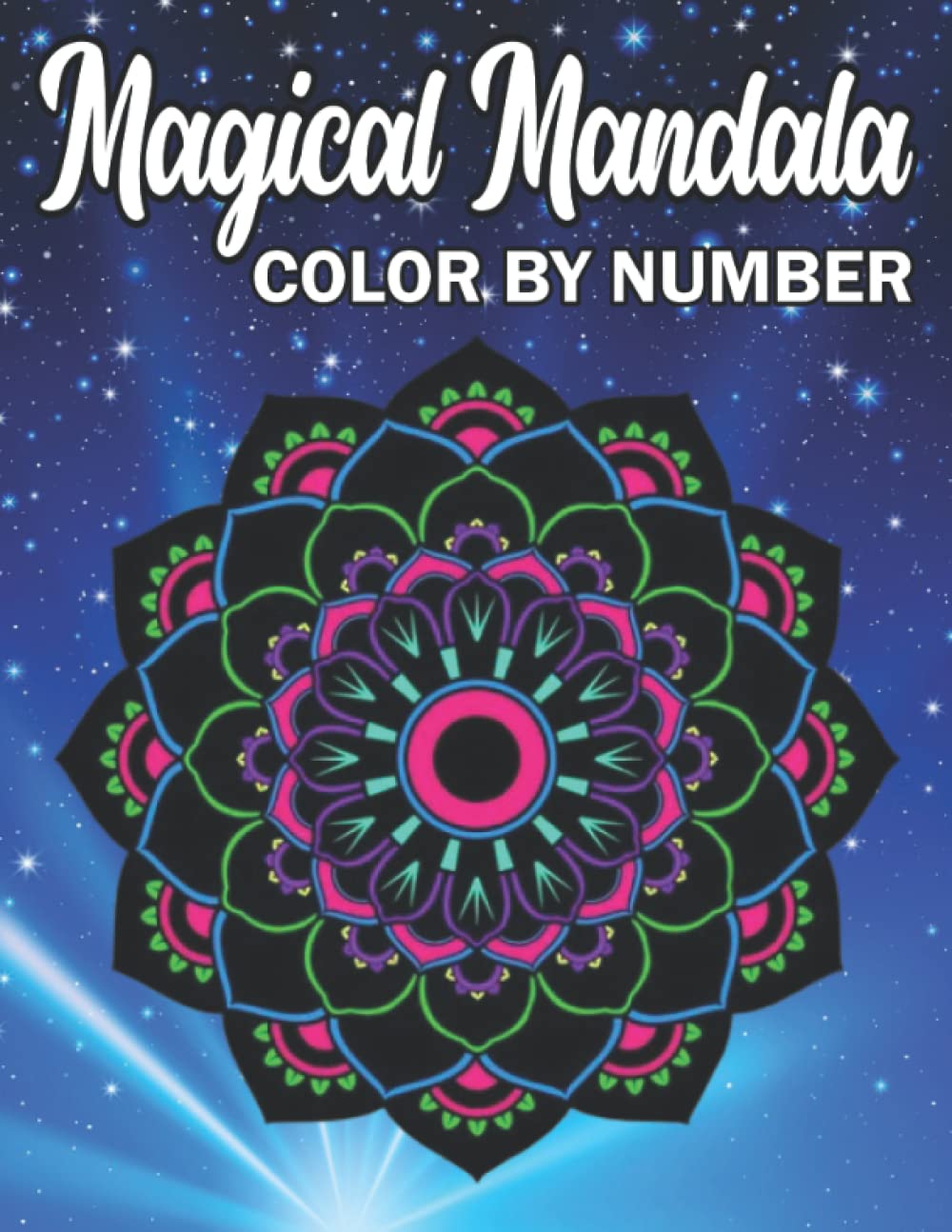 Magical Mandala Color By Number An Adult Color By Number | Desertcart INDIA