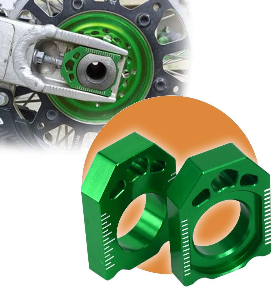 Amazon.com: JFG RACING Dirt Bike Rear Axle Block,CNC Aluminum Chain ...