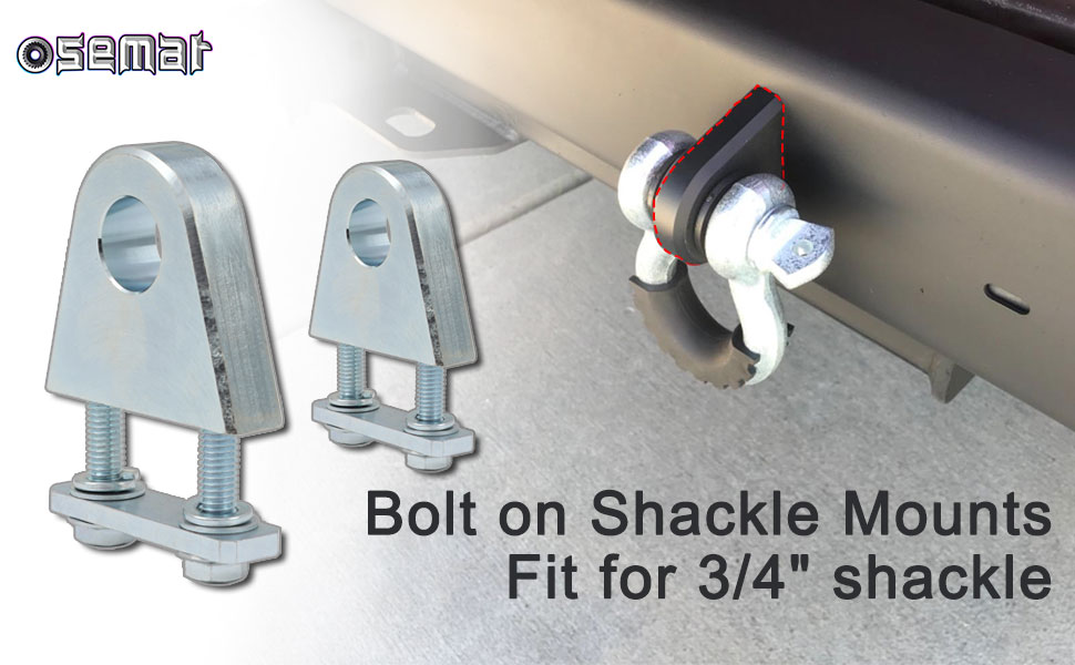 Watch Weld/Bolt on Shackle/Clevis Mounts Fit for 3/4" shackle on Amazon ...