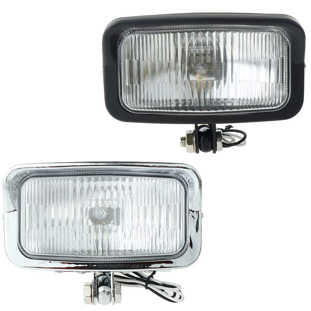 Bahoo Universal 12V Motorcycle Square LED Shaped Spotlight Headlamp ...