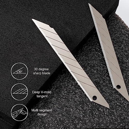 Snapklik.com : 100pcs Utility Knife Replacement Blades, 30 Degree ...