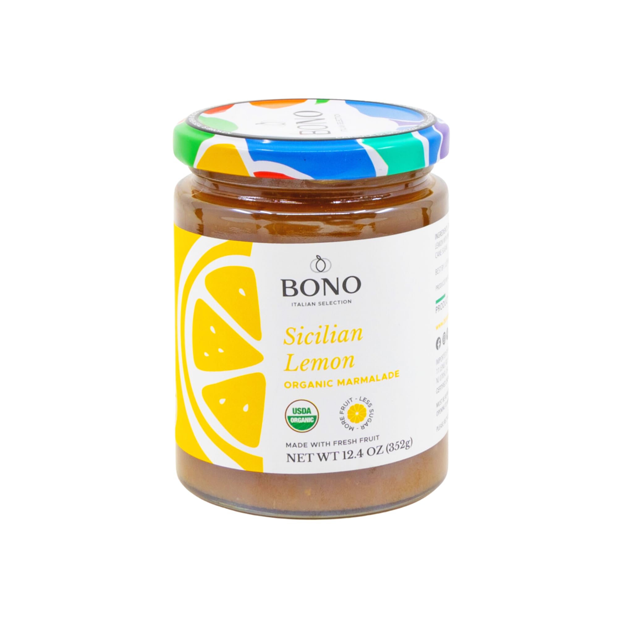 Amazon.com : Bono Sicilian Organic Marmalade | Made With Fresh Fruit ...