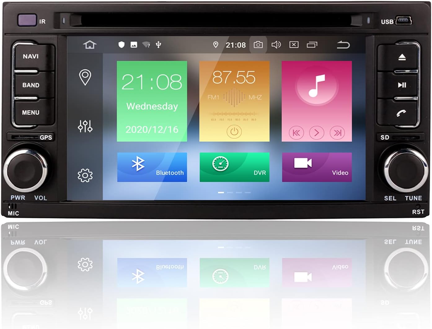 Autoradio Android 13 2 DIN 8-Core mit Carplay Android Auto, 10,1 Zoll ...