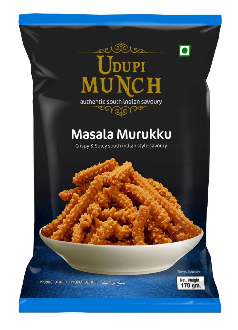 Buy Udupi Munch Masala Murukku - Authentic & Cri South Indian Savoury ...