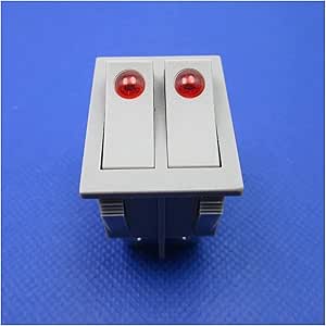 Amazon.co.jp: Rocker Switch 2 Button Rocker Switch Double Electric ...
