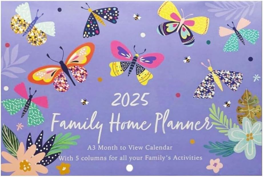 2025 Family Home Planner| A3 Calendar Month to View 5 Column| Wall ...