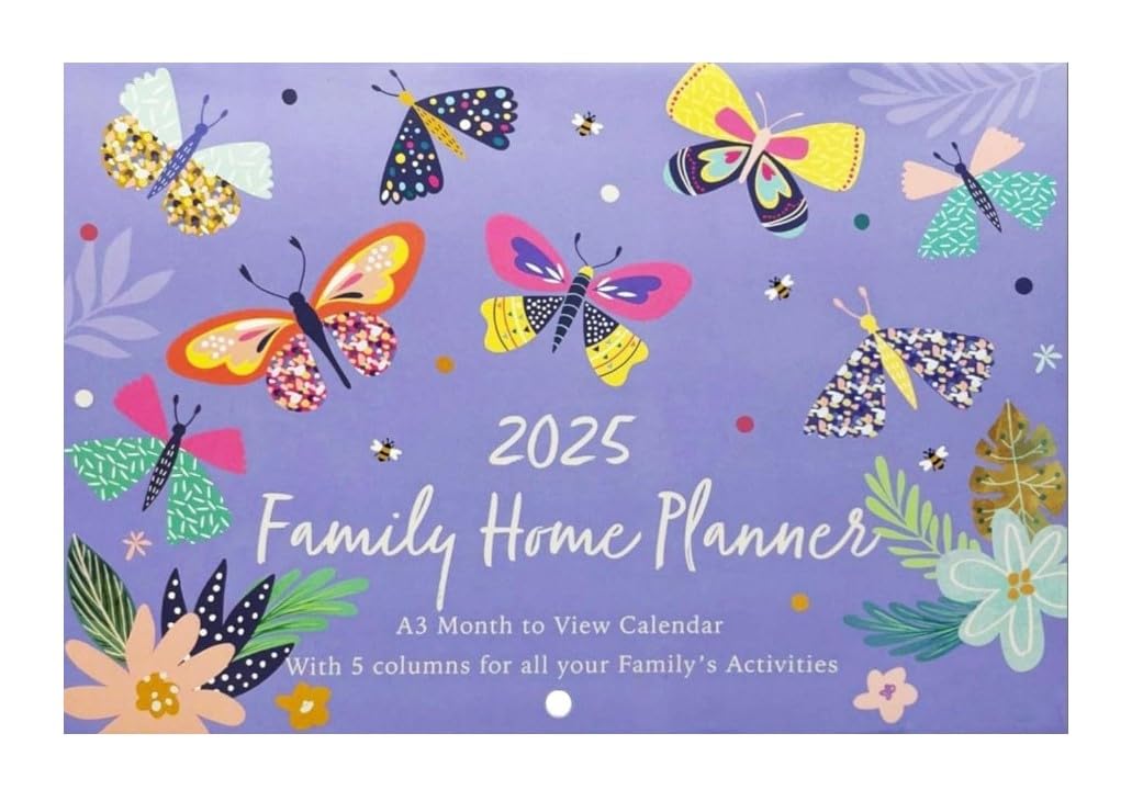 2025 Family Home Planner| A3 Calendar Month to View 5 Column| Wall ...