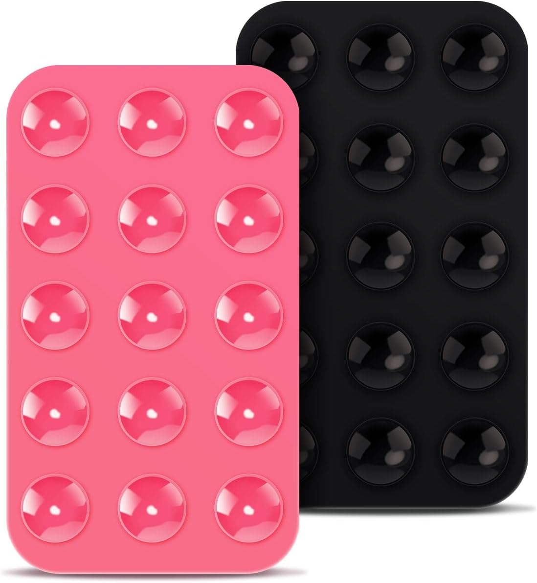 2pcs Silicone Suction Cup Phone Holders, Double Sided Suction Cup ...