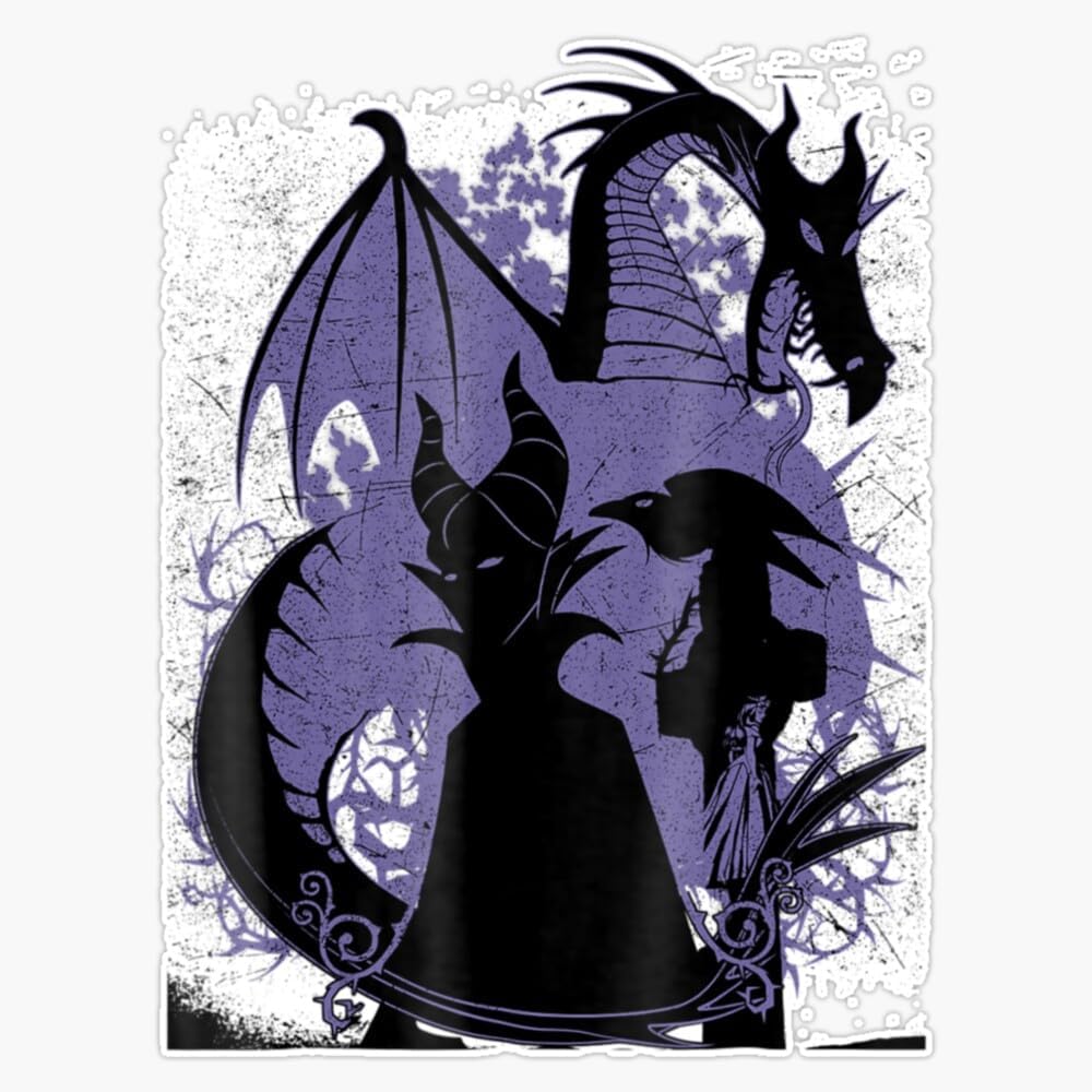 Amazon.com: Beauty Maleficent Dragon Bumper Sticker Vinyl Decal 5 ...