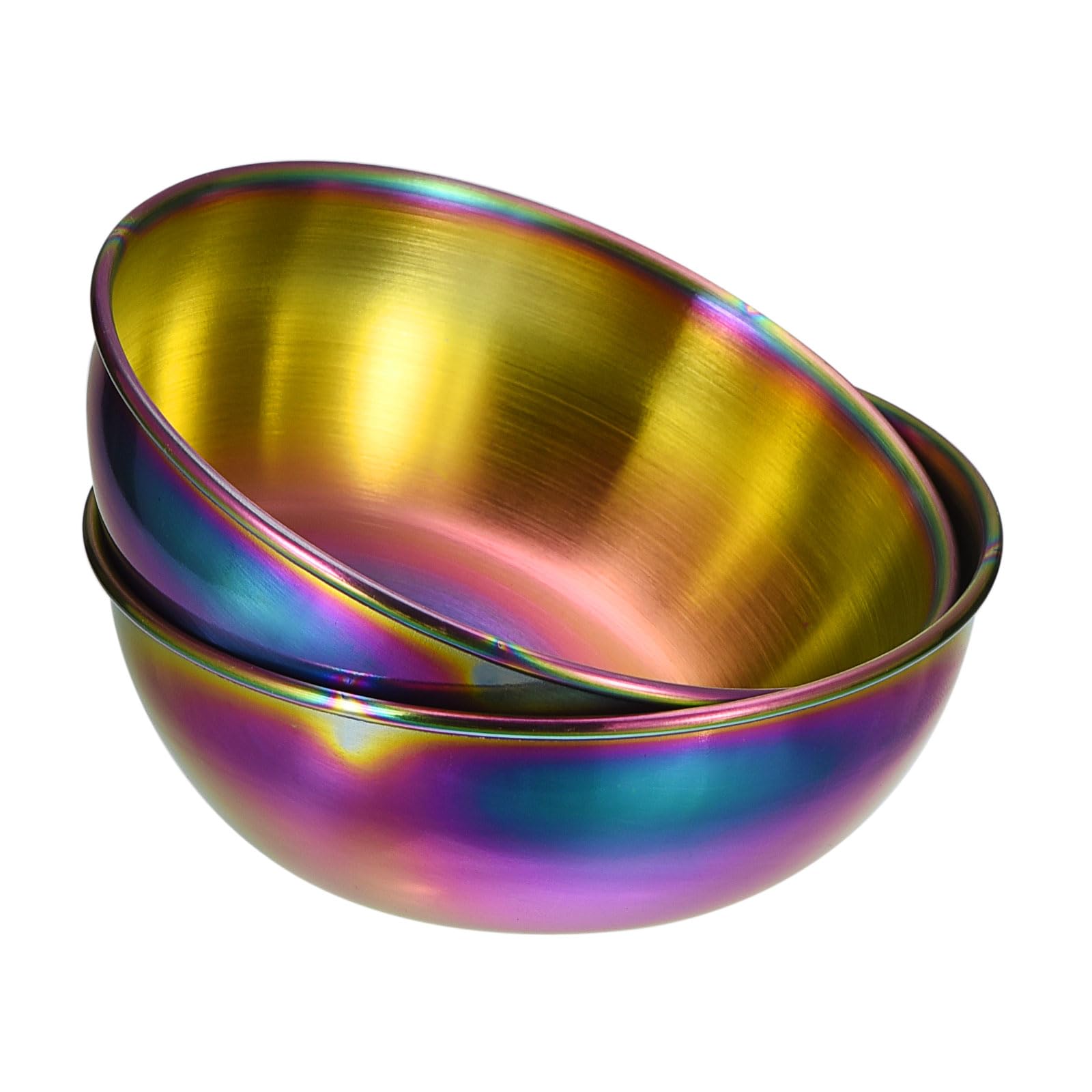 Amazon.com: uxcell Stainless Steel Dishes, 2pcs Metal Dipping Bowl ...