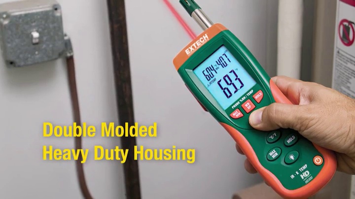 Watch EXTECH HD500 - PSYCHROMETER with 30&1 Infrared Thermometer on ...