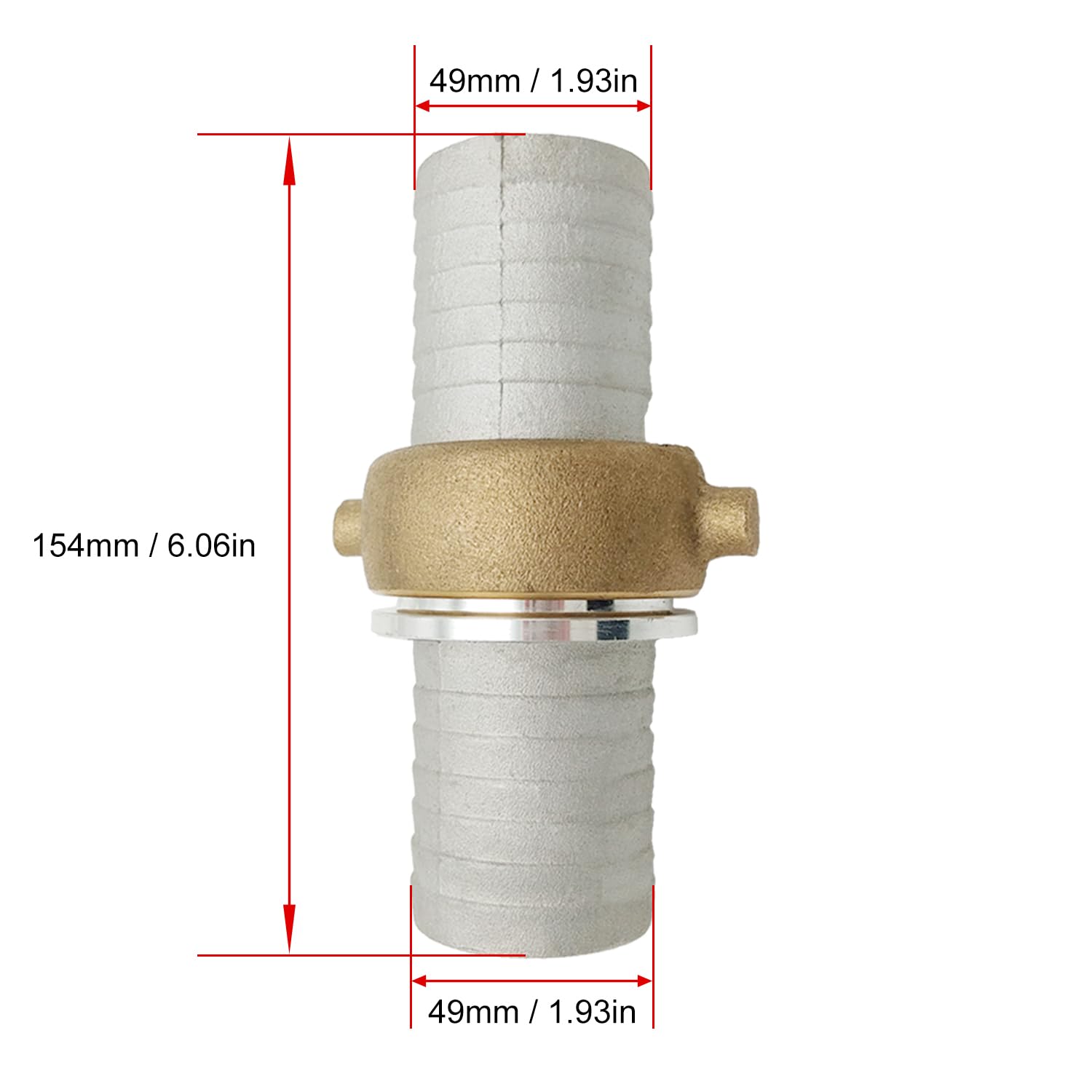 Snapklik.com : SAFBY Aluminum Pin Lug Hose Shank Metal Pipe Couplings ...