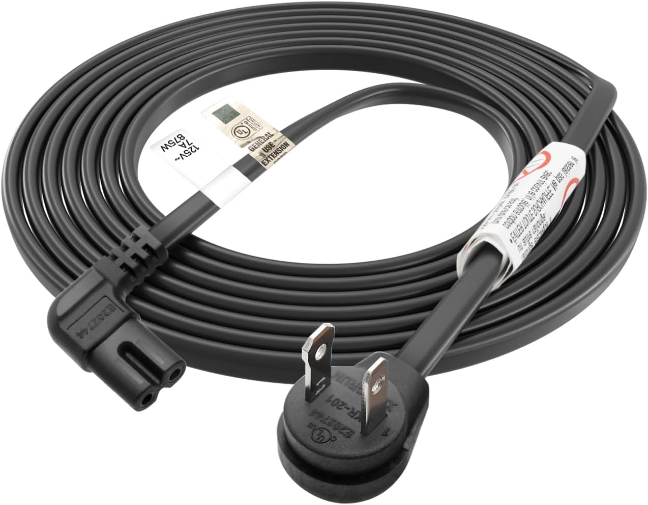 Amazon.com: [UL Listed] 12FT Power Cord Compatible Samsung TCL Roku LG ...