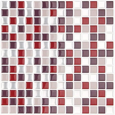 Ruby Red - 3x6 Red Glass Tile Mosaic - Bathroom Tile & Kitchen ...