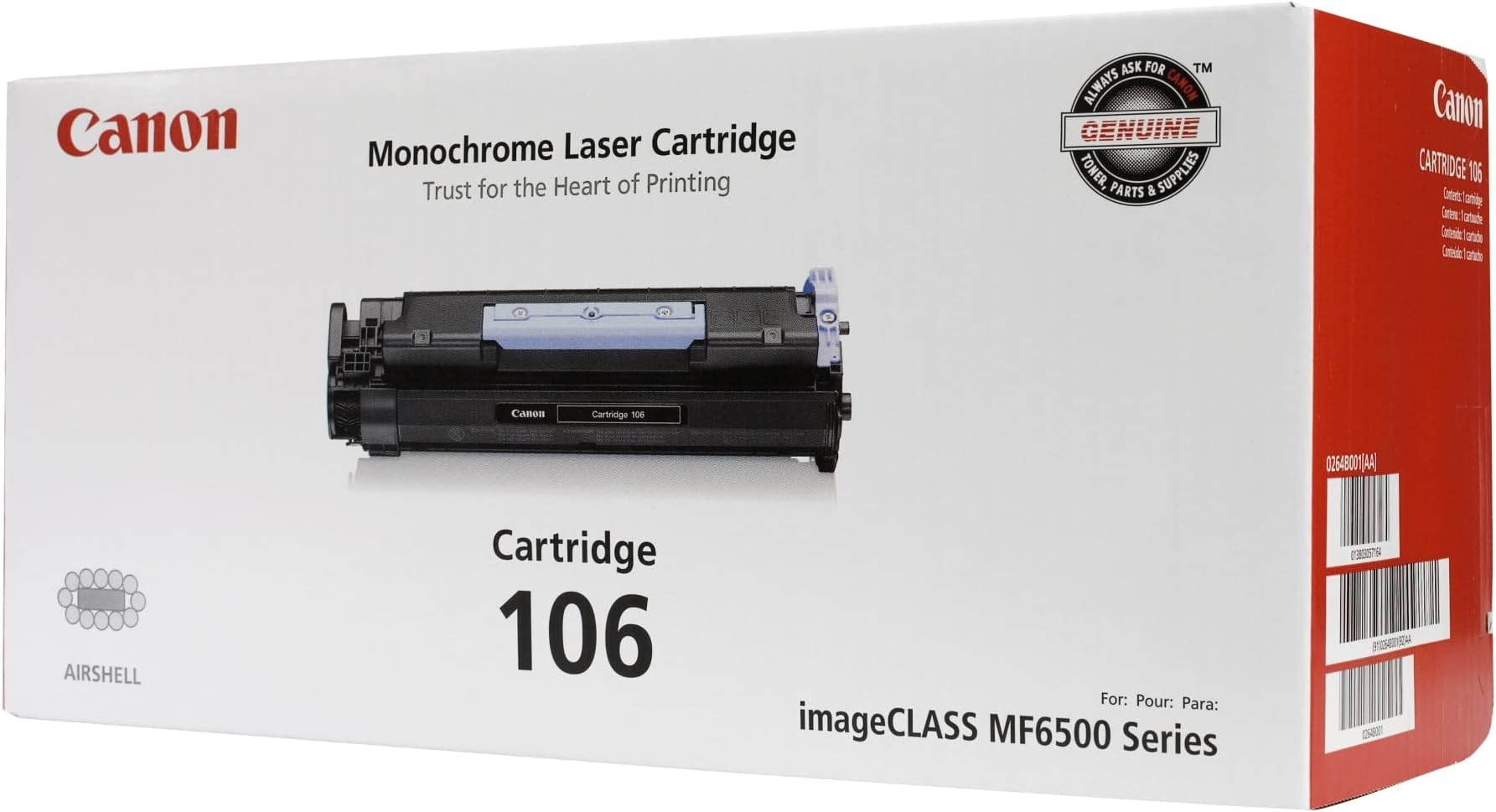 Amazon.com: Canon T06 Original Laser Toner Cartridge - Black - 1 Each ...