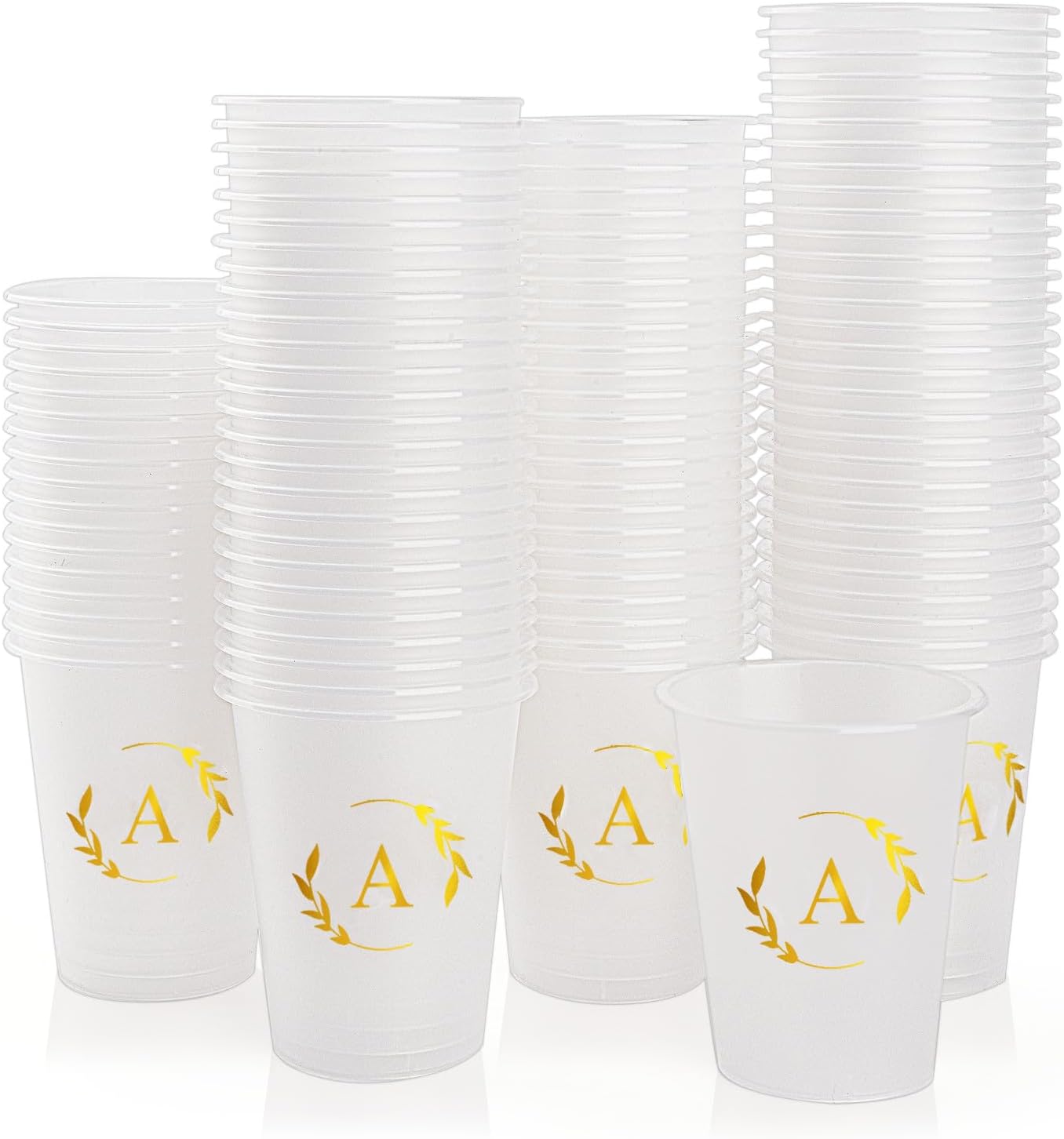 Amazon.com: Custom Personalized Frosted Disposable Shatterproof Cups ...