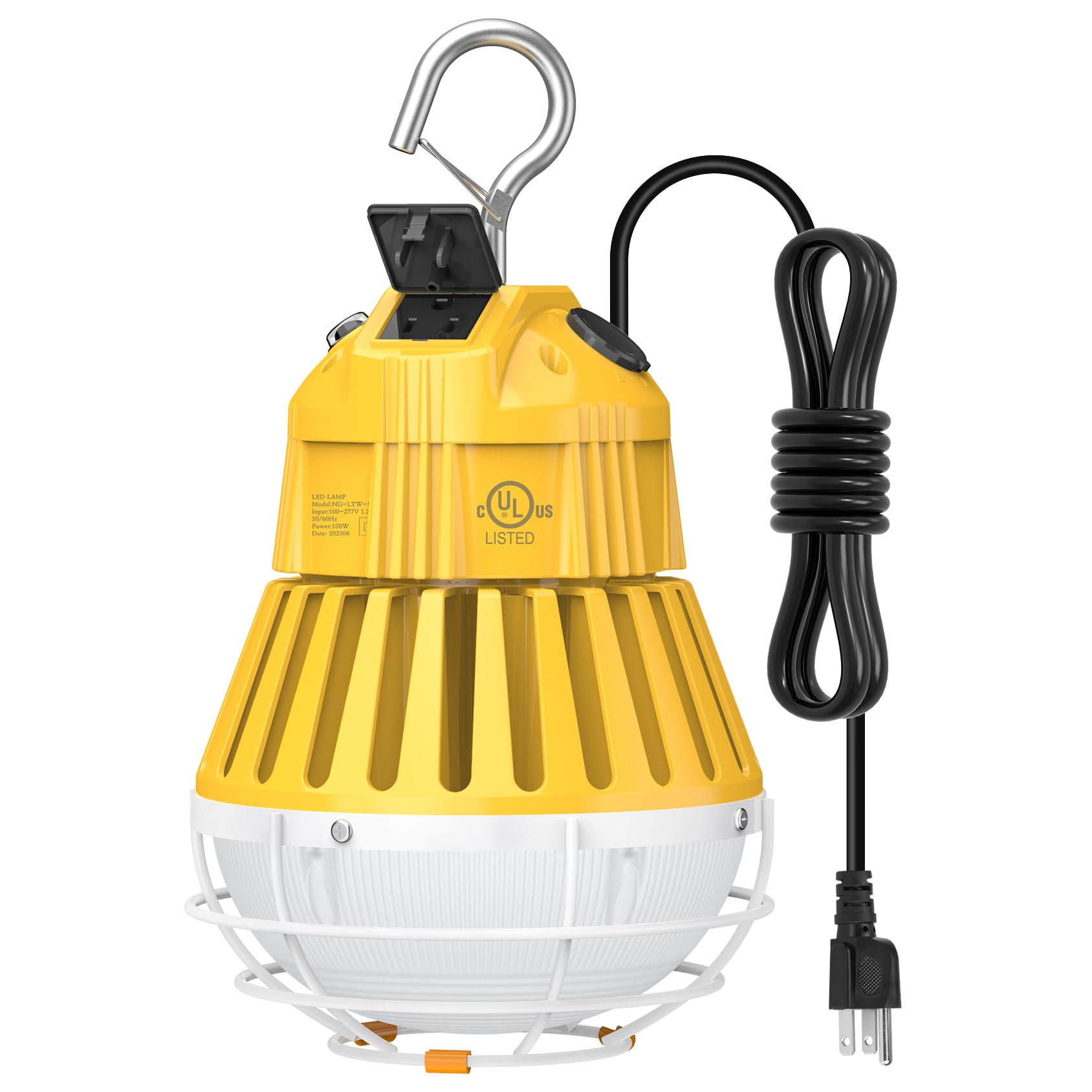 KINSNG LED Temporary Work Light 100W 5000K 14,000LM, Linkable ...
