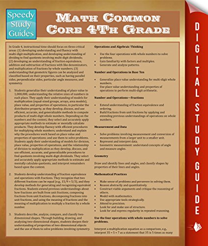 Math Common Core 4Th Grade eBook : Publishing, Speedy: Amazon.in ...