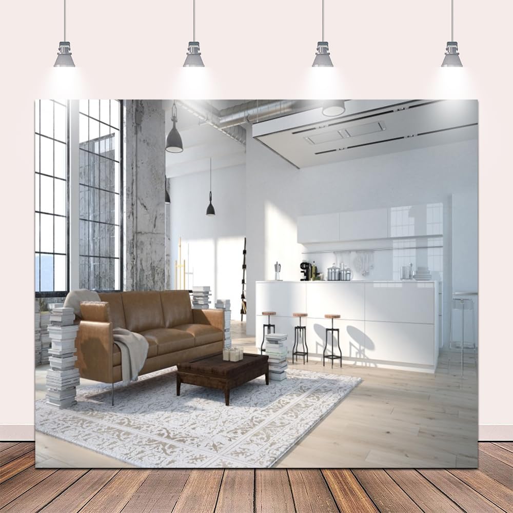 Amazon.com : ZJRBJB 10x8ft Modern Office Backdrop for Video Conference ...