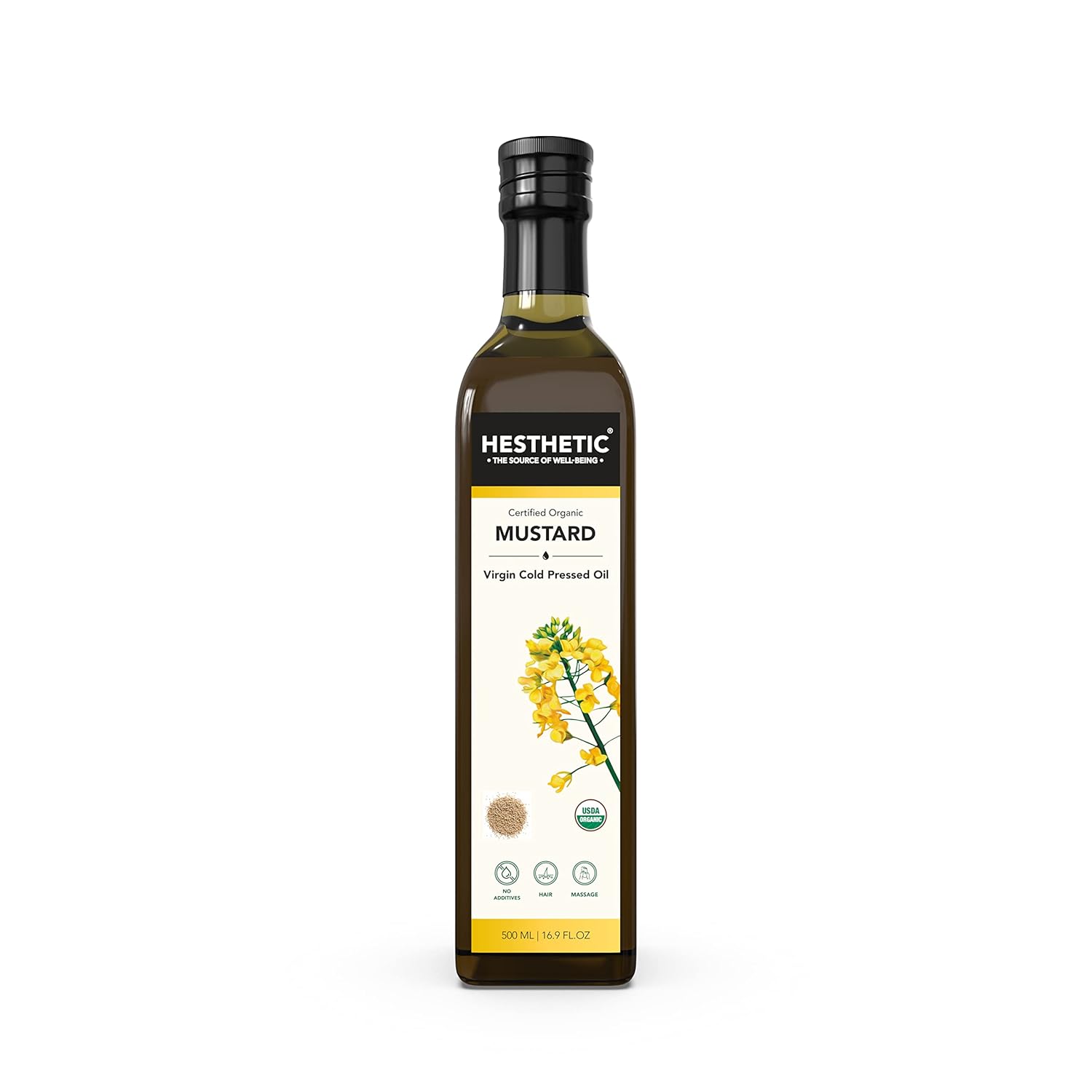 Amazon.com: Organic Yellow Mustard Oil - USDA Certified, 100% Pure ...