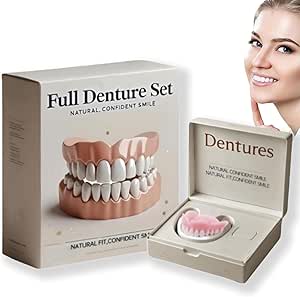 Full Denture Set,Silicone Reline Denture Set,Dentures False Teeth ...