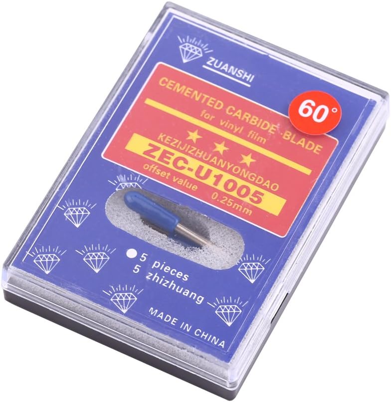 Amazon.com: Haosie Vinyl Cutter Blades,15pcs (30/45/60 Degree) Cutting ...