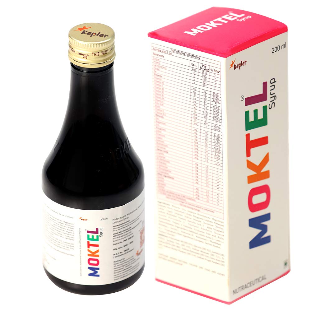 MOKTEL SYRUP - MULTIVITAMIN, MULTIMINERAL, AMINO ACIDS SYRUP : Amazon ...
