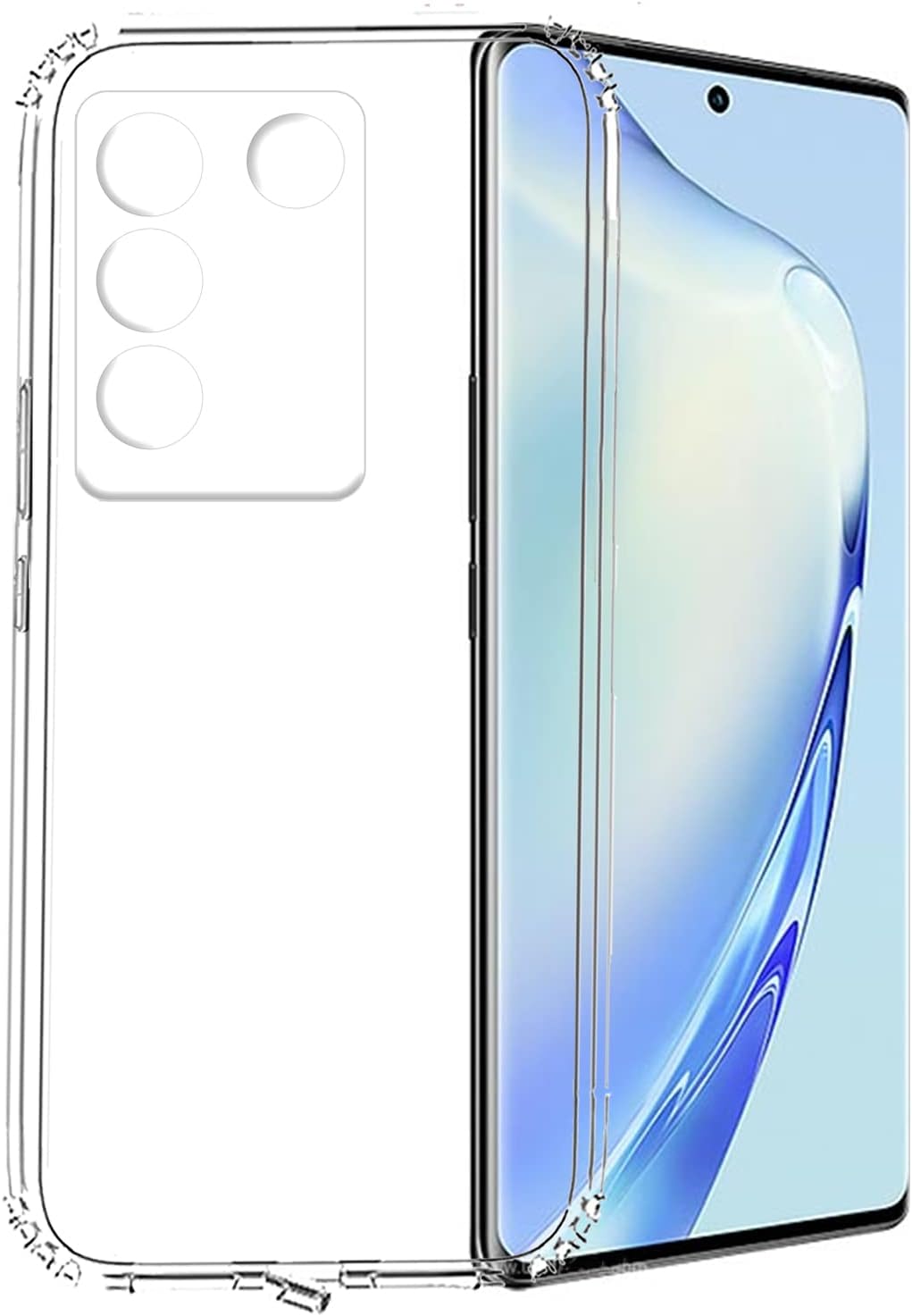 Tough Lee Back Cover Case for Vivo V27 5G / V27 Pro 5G (Transparent ...