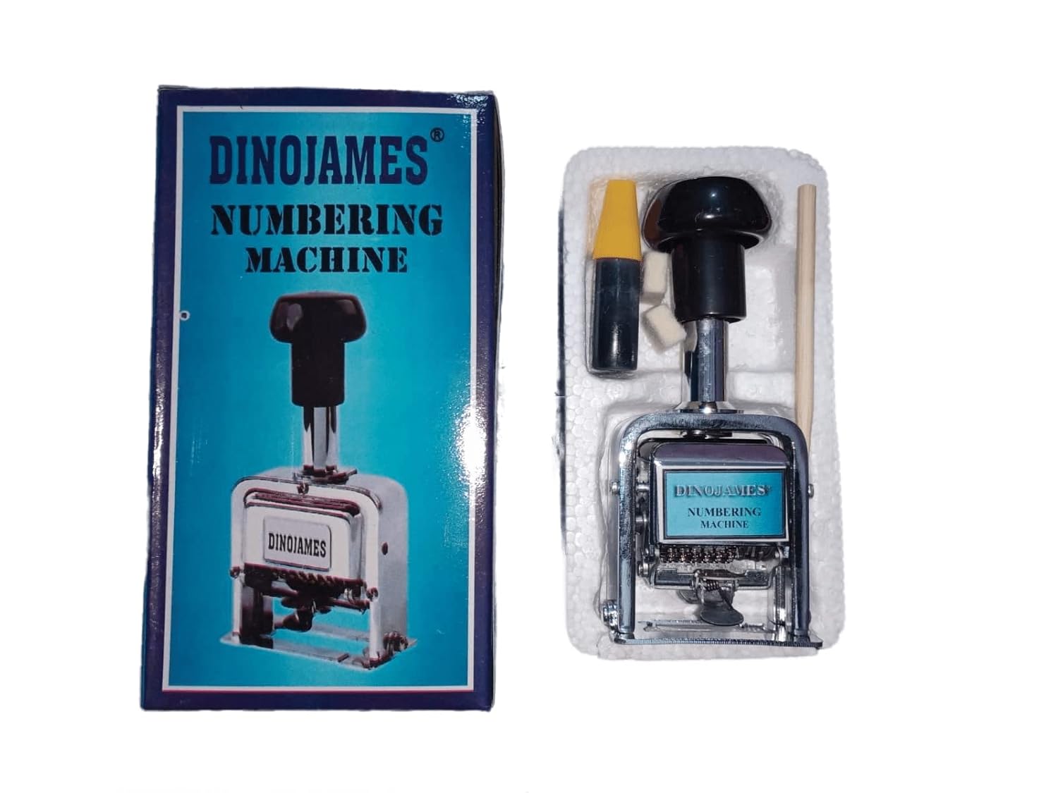 Dinojames Automatic 6 Digit Numbering Machine with Digit Pen – for ...