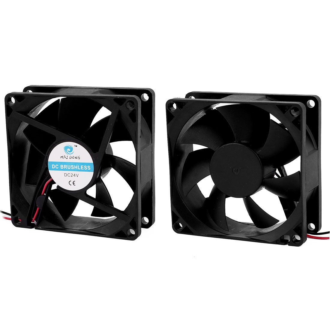 Amazon.com: Uxcell a16032500ux0910 2 Piece DC 24V 0.12 Amp 80 mmx25 mm ...