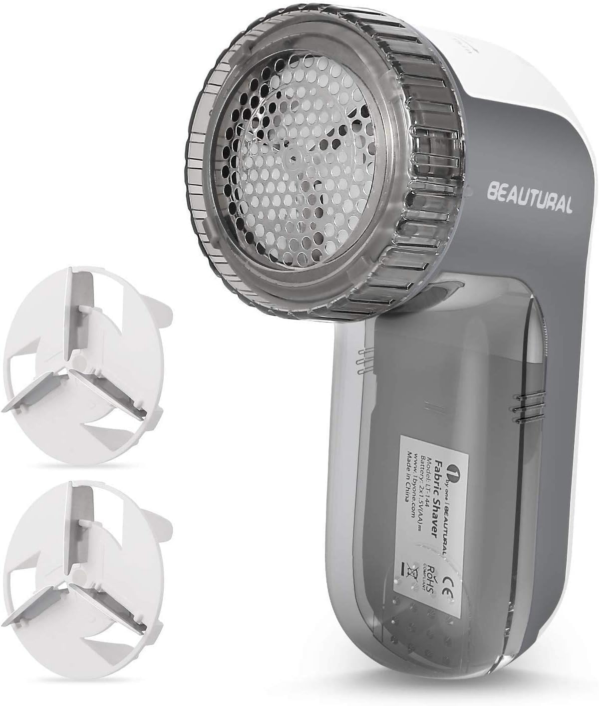 BEAUTURAL Portable Fabric Shaver and Lint Remover with 2-Speeds ...