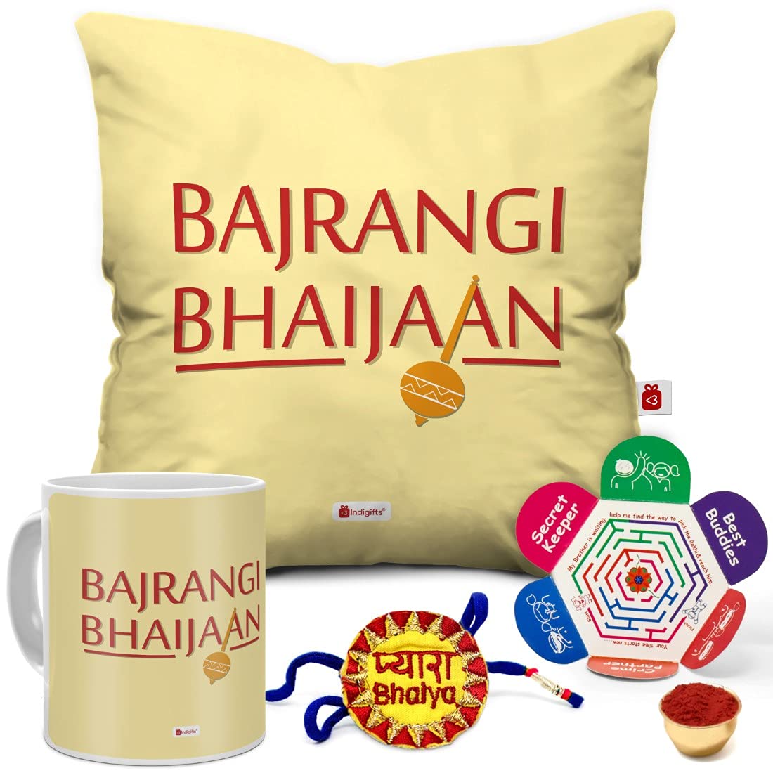 Indigifts IA Rakhi for Brother Pyara Bhaiya with Roli, Rakshabandhan ...