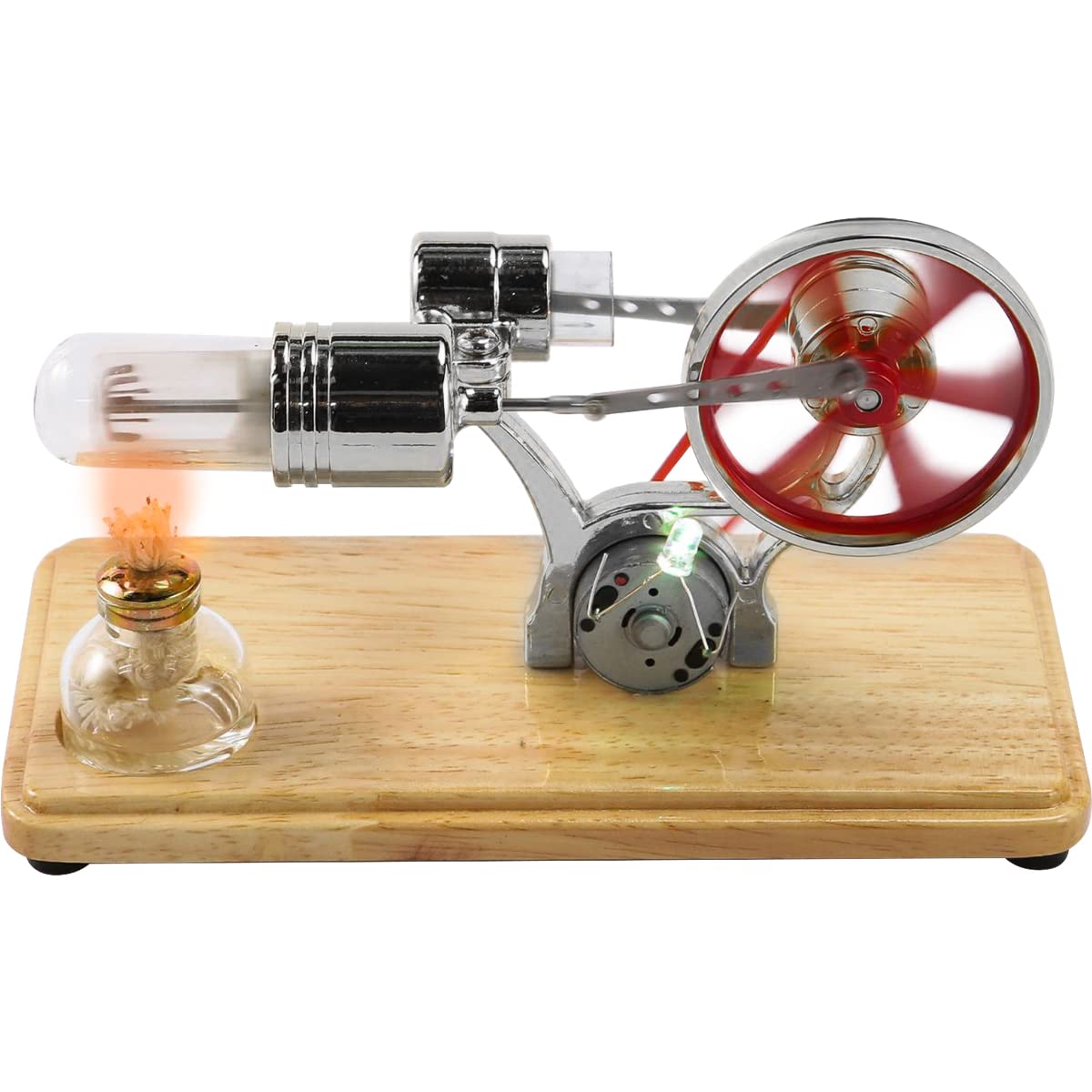 Buy Fanomini Stirling Engine Motor Kit Steam Heat Electricity Power ...